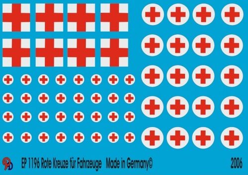 Peddinghaus-Decals 1196 Red Crosses For Vehicles