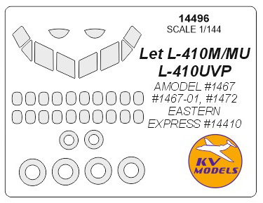 KV Models 14496 Let L-410M/MU / L-410UVP (AMODEL #1467, #1467-01, #1472, EASTERN EXPRESS #14410)