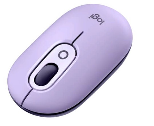 Logitech Pop Mouse with Emoji, Lilac