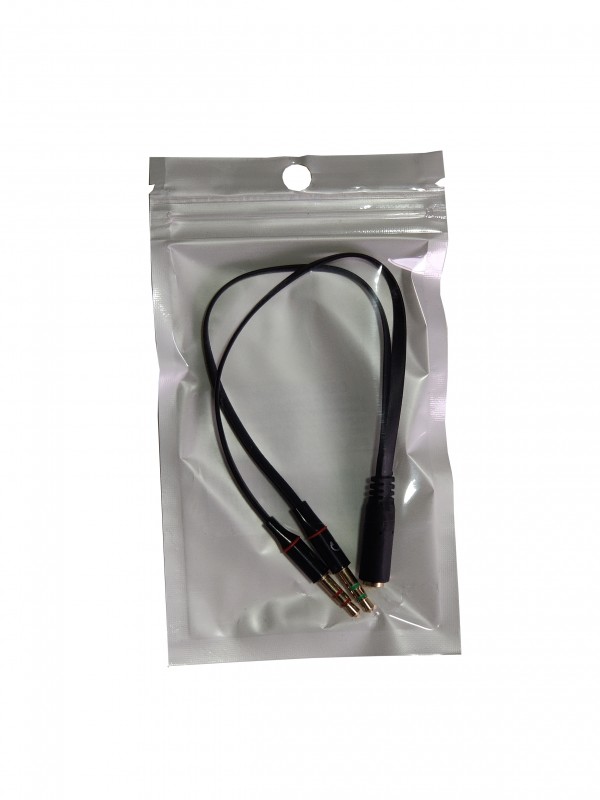 CCA-418A ** Gembird 3.5mm Headphone Mic Audio Y Splitter Cable Female to 2x3.5mm Male adapter (87)