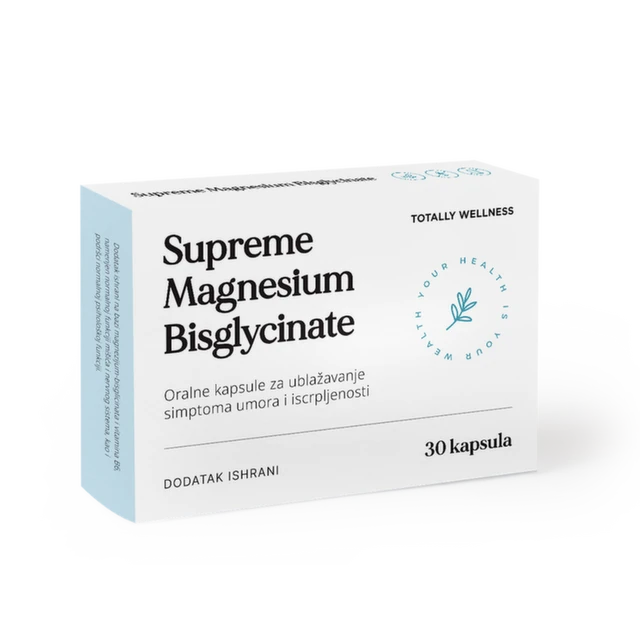 Supreme Magnesium Bisglycinate, 30 kapsula