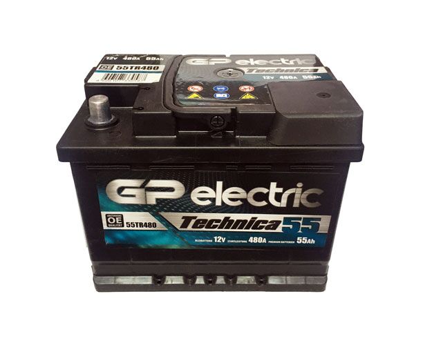 Akumulator GP Electric 12V 55Ah 480A D+ 55TR480