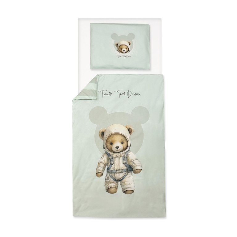 POSTELJINA TEDDY mint 80x120cm 3/1