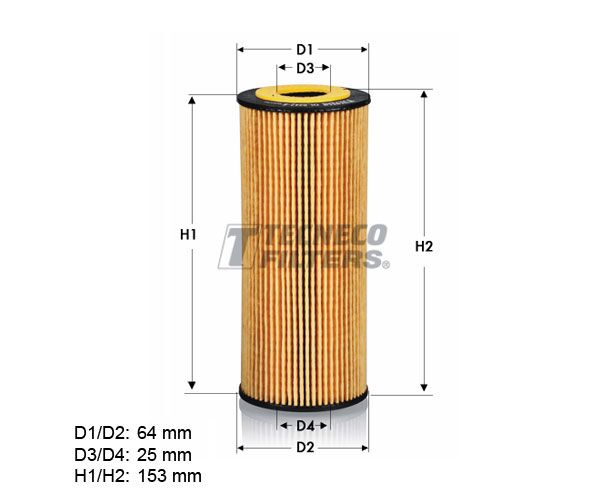 Filter ulja Tecneco OL0204E - XE505 - OE640/1 - F026407402 - COF100505E - ADV182117