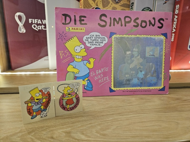 1991 THE SIMPSONS KOMPLETAN SET I PRAZAN ALBUM