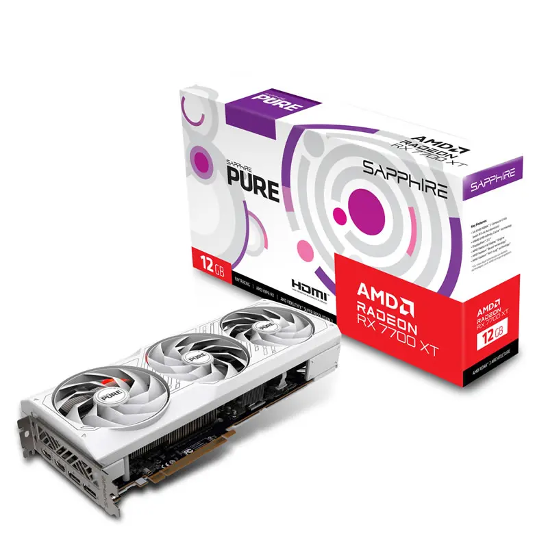 SAPHIRE Grafička kartica SVGA Radeon RX 7700XT PURE 12GB GDDR6 192bit (BELA), 11335-03-20G