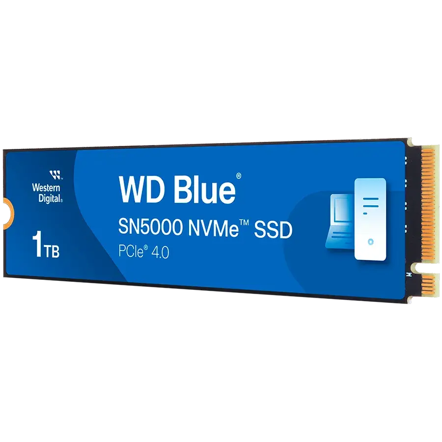 Western Digital SSD WD Blue SN5000, M.2 NVMe, 1TB, 5150/4850/MBs