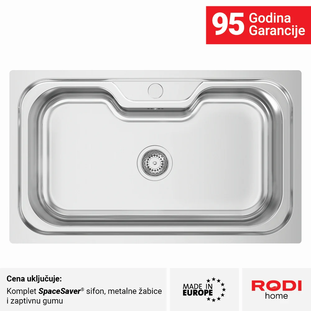 Inox sudopera RODI BIG ONE Sjaj - 860x510x220