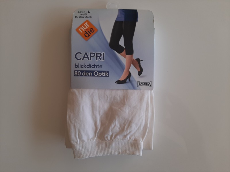 SNIZENJE **NUR DIE** kapri bele helanke-NOVE