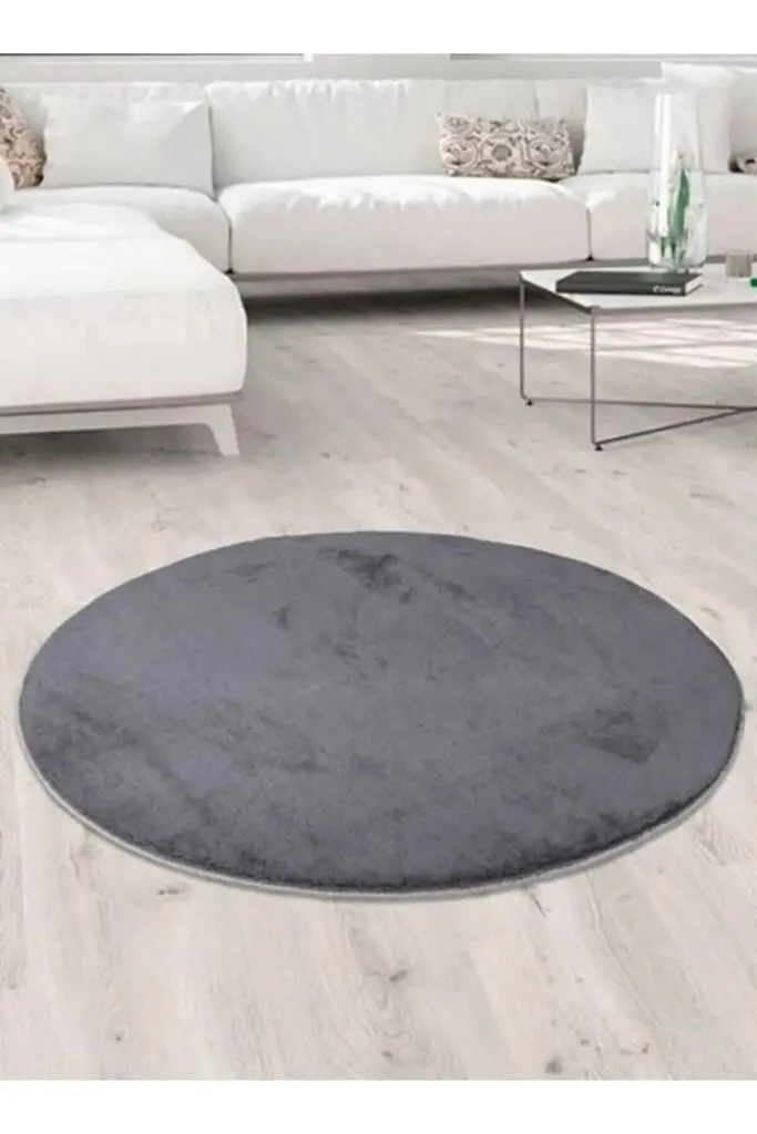 Conceptum Hypnose Tepih Oval, O120 cm, Tamnosivi