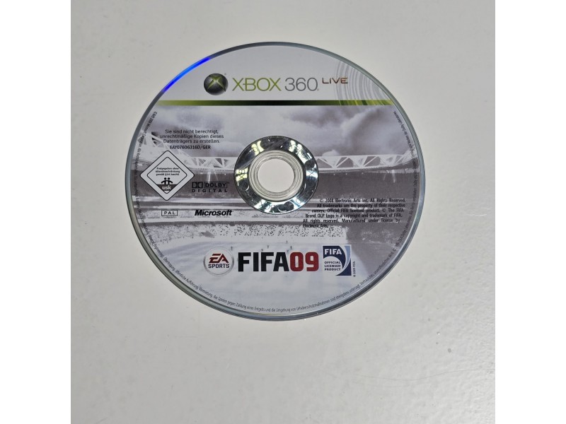 FIFA 09 XBOX 360 samo disk