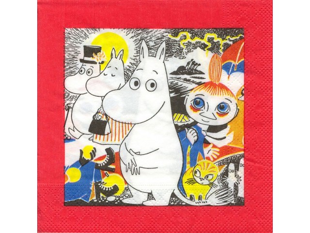 Salveta POV57RAZ_474 - 33x33cm Moomins
