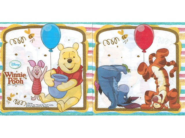 Salveta POV55DM_050 - 33cm Disney Meda Winnie the Pooh