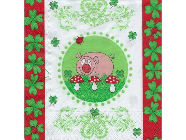 Salveta POV60Z_099 - 33x33cm Svinja