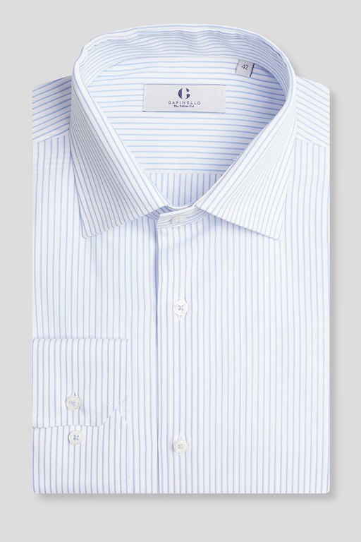 Svetloplava prugasta košulja classic fit (764H)