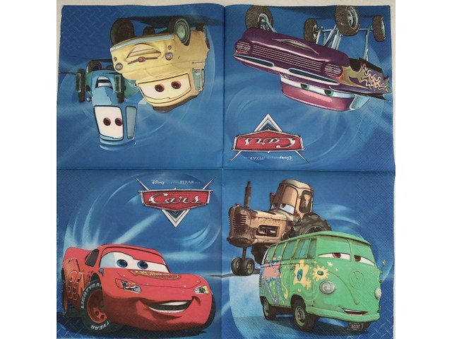 Salveta POV57RAZ_033 - 33x33cm Dečiji motivi Cars