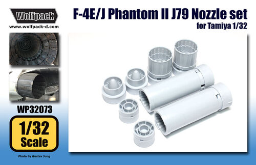 Wolfpack Design WP32073 McDonnell Douglas F-4 E / EJ / J Phantom II - J79 Engine Nozzle set (for Tamiya Kits)