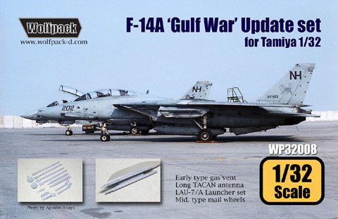 Wolfpack Design WP32008 Grumman F-14 Tomcat - Gulf War Update Set (for Tamiya Kits)
