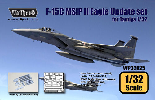 NEW! Wolfpack Design WP32025 F-15C MSIP II Mod. Eagle - Update set (for Tamiya Kits)
