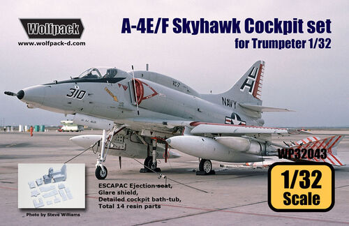 Wolfpack Design WP32043 Douglas A-4 E Skyhawk - Cockpit Set (for Trumpeter Kits)