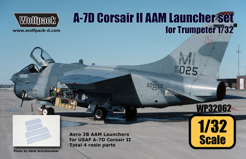 Wolfpack Design WP32062 A-7D Corsair II - AAM Launcher Set (for Trumpeter Kits)