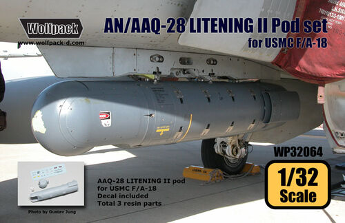 Wolfpack Design WP32064 F/A-18 (USMC) - AN/AAQ-28 LITENING II/III Targeting Pod Set