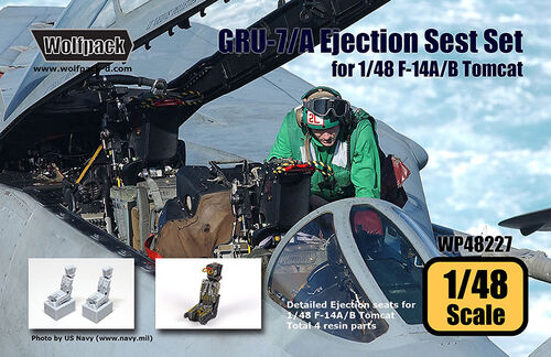 Wolfpack Design WP48227 Grumman F-14 A/B Tomcat - GRU-7/A Ejection Seats (for Tamiya Kits)
