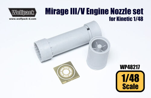 Wolfpack Design WP48217 Dassault Mirage III/V - ATAR 9C Engine Nozzle Set (for Kinetic Kits)