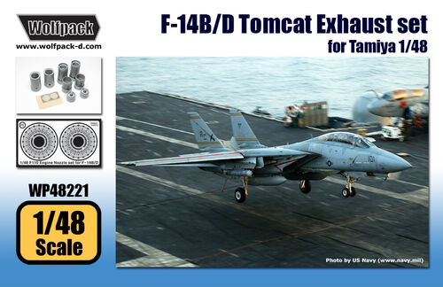 Wolfpack Design WP48221 Grumman F-14 B/D Tomcat - Exhaust Update Set (for Tamiya Kits)