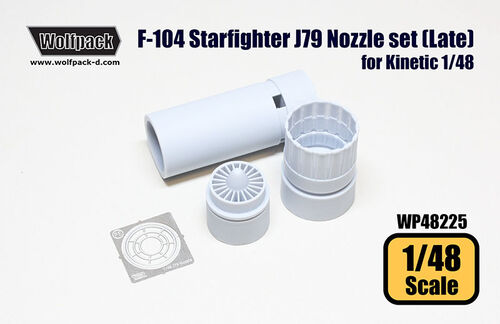 Wolfpack Design WP48225 Lockheed F-104 Starfighter - J79 Engine Nozzle Set / Late Version (for Kinetic Kits)