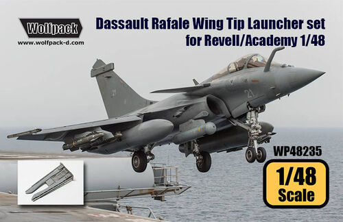 Wolfpack Design WP48235 Dassault Rafale - Wing Tip Launcher Set (for Revell / Academy Kits)