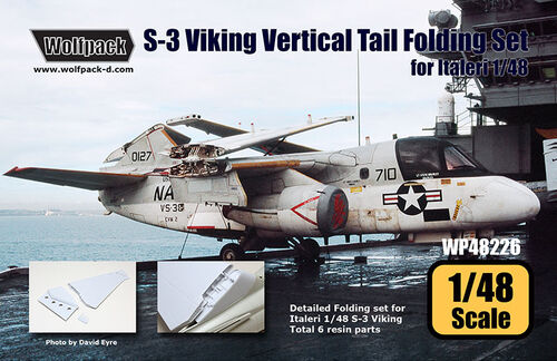 Wolfpack Design WP48226 Lockheed S-3 B Viking - Vertical Tail Wing Fold set (for Italeri Kits)