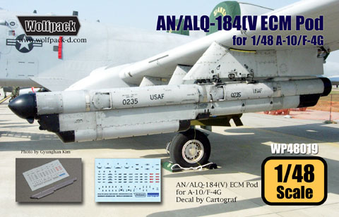 Wolfpack Design WP48019 A-10 / F-4 G - AN/ALQ-184(V) ECM Pod Set