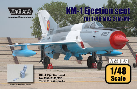 Wolfpack Design WP48093 MiG-21 M / MF - KM-1 Ejection Seat (for Academy / Eduard Kits)