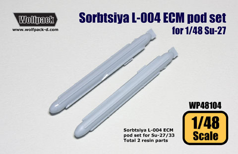 Wolfpack Design WP48104 Sukhoi Su-27 / Su-33 - Sorbtsiya L-004 ECM Pod Set