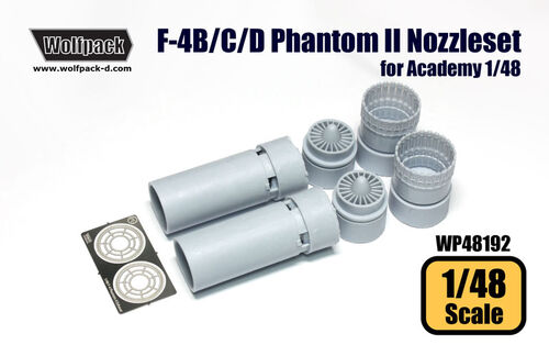 Wolfpack Design WP48192 McDonnell Douglas F-4 B / C / D Phantom II - J79 Engine Nozzle Set (for Academy Kits)