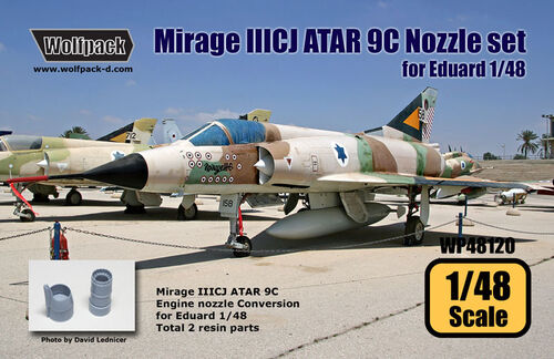 Wolfpack Design WP48120 Dassault Mirage III CJ - ATAR 9C Nozzle Conversion Set (for Eduard Kits)