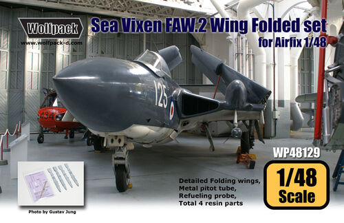 Wolfpack Design WP48128 de Havilland Sea Vixen FAW.2 - Folding Wing Set (for Airfix Kits)