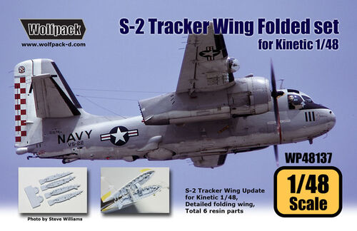 Wolfpack Design WP48137 Grumman S-2 Tracker - Wing Folded Set (for Kinetic Kits)