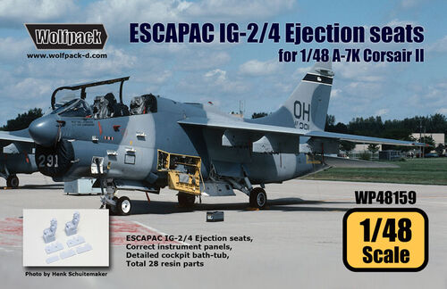 NEW! Wolfpack Design WP48159 LTV A-7 K - ESCAPAC IG-2/4 Ejection Seats (for Hobby Boss Kits)