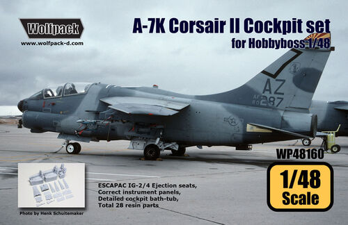 NEW! Wolfpack Design WP48160 LTV A-7 K Corsair II - Cockpit Set (for Hobby Boss Kits)