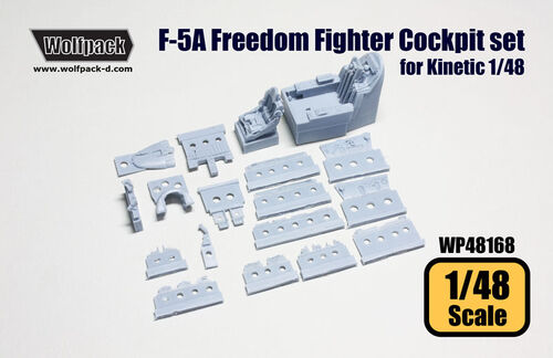 Wolfpack Design WP48168 Northrop F-5 A Freedom Fighter - Cockpit Set (for Kinetic Kits)