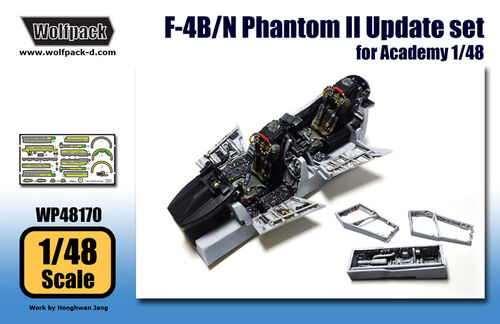 Wolfpack Design WP48170 McDonnell Douglas F-4 B/N Phantom II - Update Set (for Academy Kits)