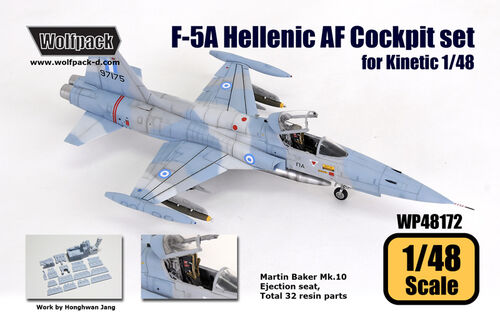Wolfpack Design WP48172 Northrop F-5 A - Hellenic Air Force Cockpit Set (for Kinetic Kits)
