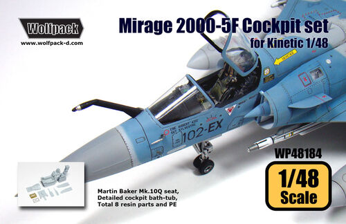 Wolfpack Design WP48184 Dassault Mirage 2000-5F - Cockpit Set (for Kinetic Kits)