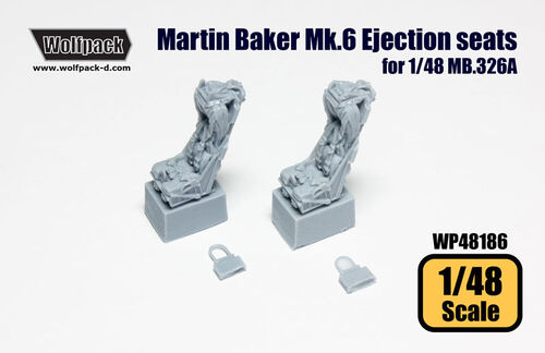 Wolfpack Design WP48186 Aermacchi MB.326 A - Martin Baker Mk.6 Ejection Seats (for Italeri Kits)