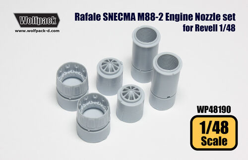 Wolfpack Design WP48190 Dassault Rafale - SNECMA M88-2 Engine Nozzle Set (for Revell Kits)