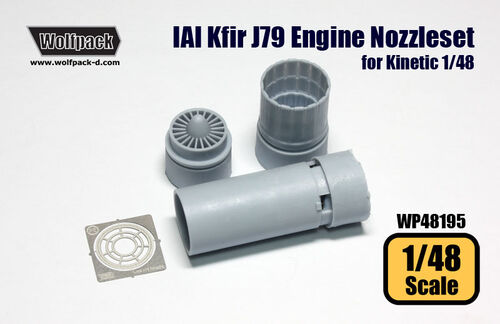 NEW! Wolfpack Design WP48195 IAI Kfir - Engine J79 Engine Nozzle Set (for Kinetic Kits)
