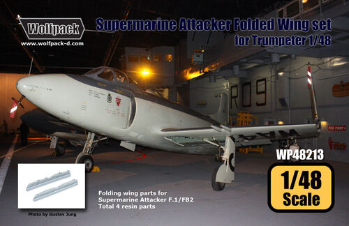 Wolfpack Design WP48213 Supermarine Attacker - Folded Wing Set (for Trumpeter Kits)