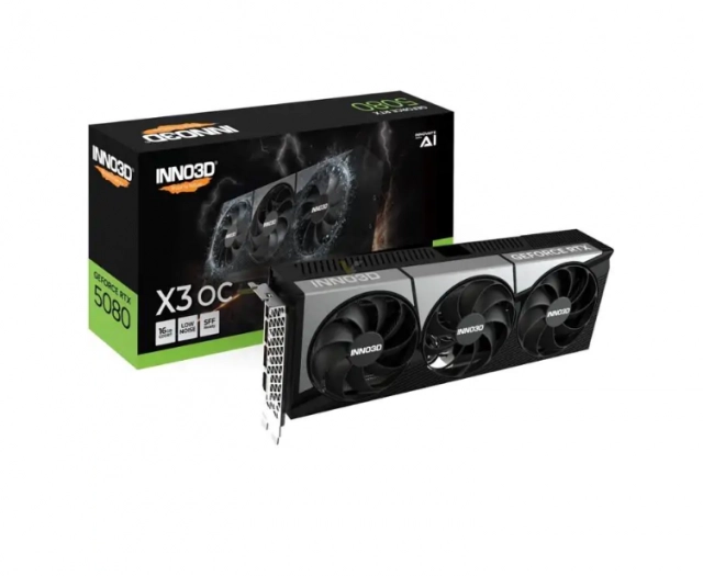 INNO3D NVIDIA GEFORCE RTX 5080 X3 OC 16GB GDDR7 256BIT 2460